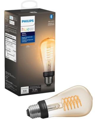 Philips Hue Filament ST19 Bluetooth Smart LED Bulb - White - Macy's