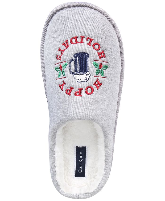 Club Room Men's Hoppy Holiday Slippers, Created for Macy's - Macy's