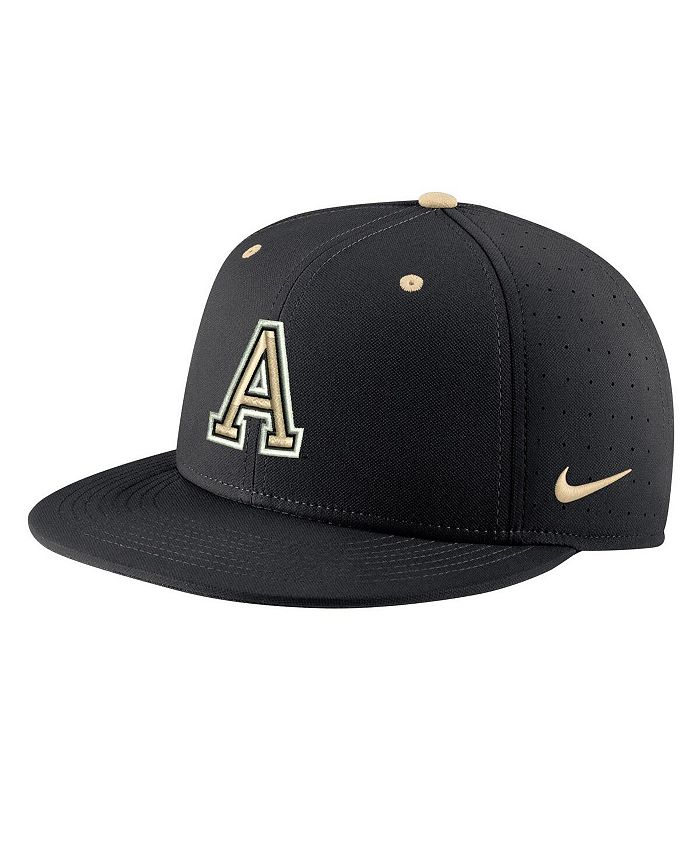 Nike Men's Black Army Black Knights Aero True Baseball Performance Fitted Hat - Macy's