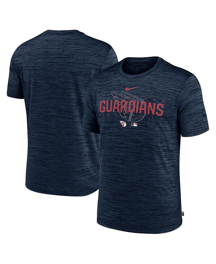 Nike Men's Navy Cleveland Guardians Authentic Collection Velocity Performance Practice T-shirt ...