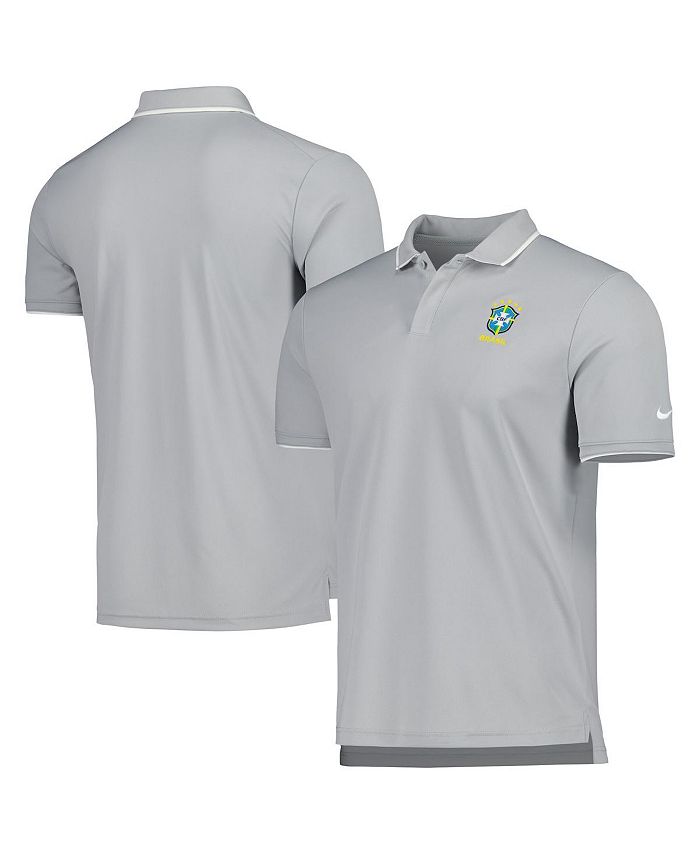 Nike Men's Gray Brazil National Team Collegiate Polo Shirt - Macy's
