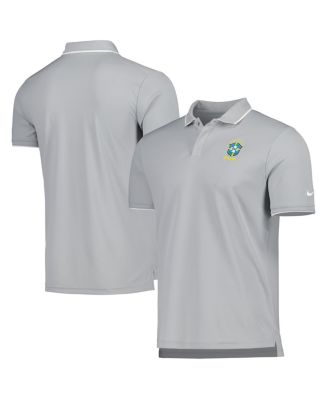Men's Nike Gray Brazil National Team Collegiate Polo Shirt - Macy's