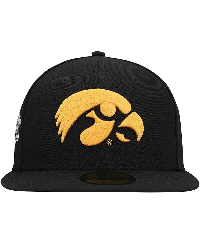New Era Men's Black Iowa Hawkeyes Patch 59FIFTY Fitted Hat - Macy's