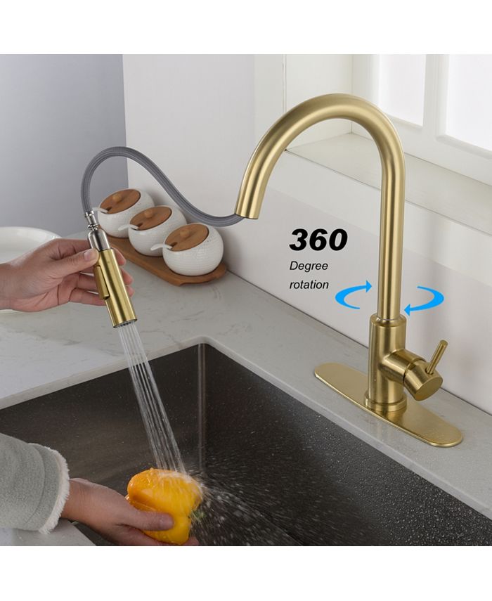 Simplie Fun Touch Kitchen Faucet with Pull Down Sprayer - Macy's