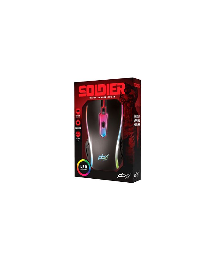 pbx Soldier Wired Gaming Mouse with LED Backlighting & Reviews ...