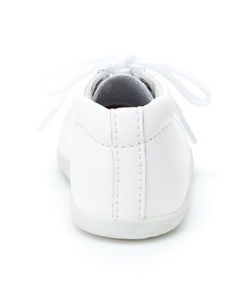 Stride Rite Toddler Boys SRTech Elliot White Leather Sneakers - Macy's
