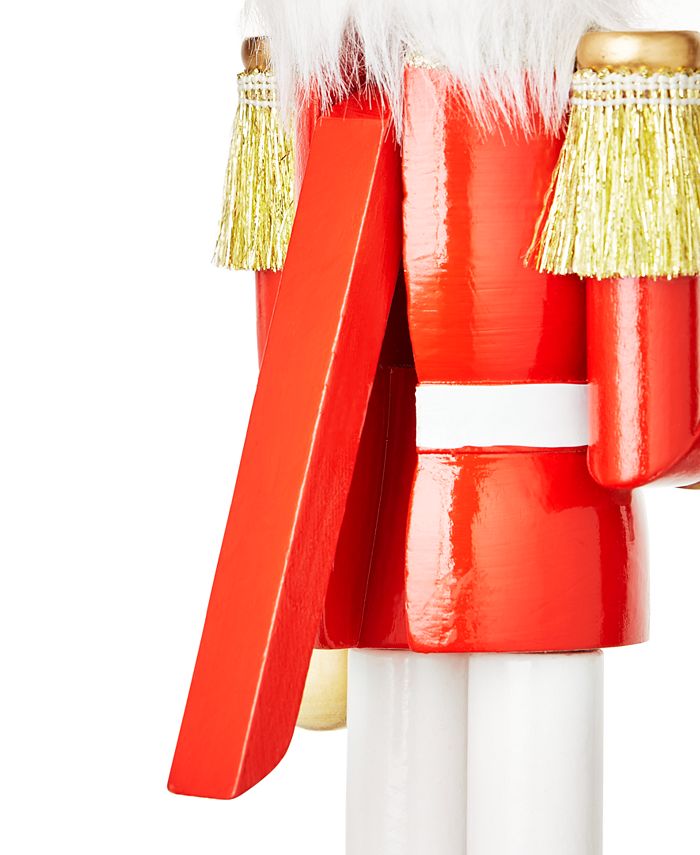 Holiday Lane Christmas Cheer 15" Wooden Nutcracker, Created for Macy's ...