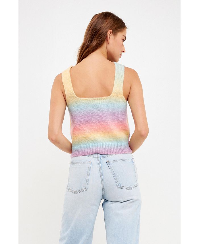 English Factory Women's Multi-color Knit Top - Macy's