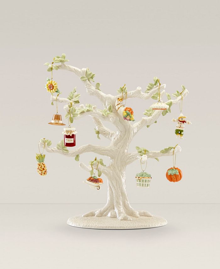 Lenox Autumn Favorites 10-Piece Ornament Tree Set - Macy's