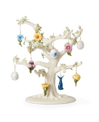 Lenox Floral Easter Ornament and Tree Set, 11-Piece - Macy's
