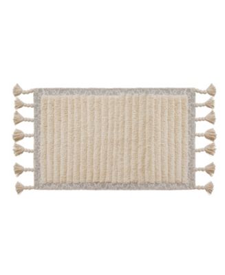 Lucky Brand Overtufted Cotton Fringe Bath Rugs - Macy's