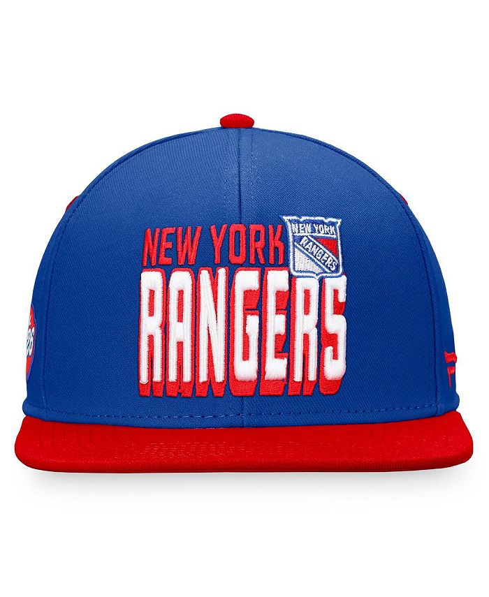 Fanatics Men's Blue, Red New York Rangers Heritage Retro Two-Tone ...