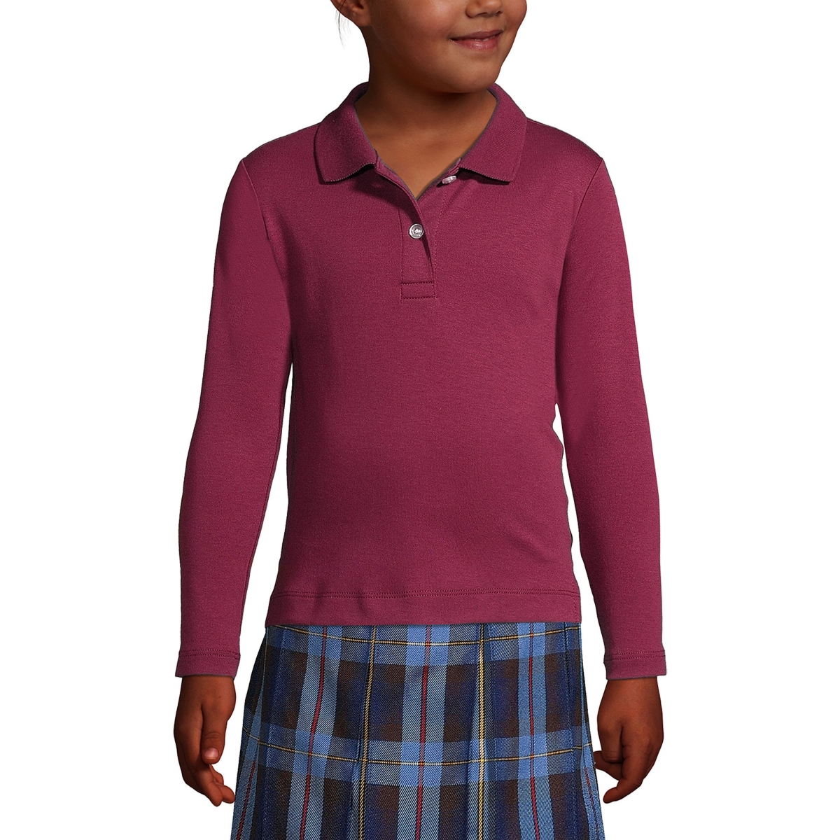 Click here for Lands End Girls School Uniform Long Sleeve Feminin... prices