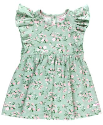 RuffleButts Baby Girls Flutter Sleeve Ruffled Dress - Macy's