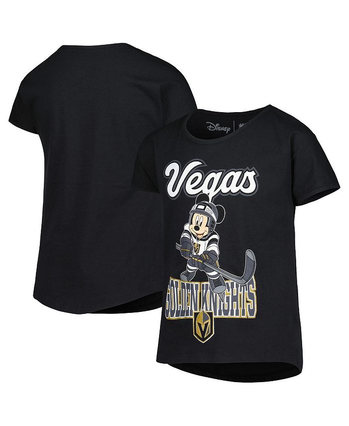 Outerstuff Big Girls Black Vegas Golden Knights Mickey Mouse Go Team Go ...
