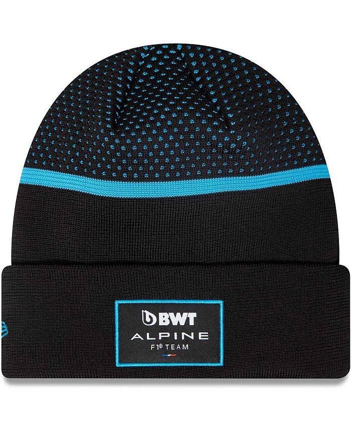 New Era Men's Black Alpine Team Cuffed Knit Hat - Macy's