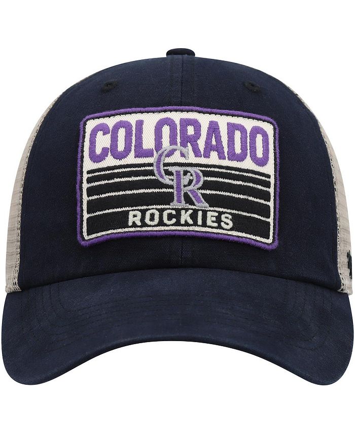 '47 Brand Men's Black Colorado Rockies Four Stroke Clean Up Trucker ...