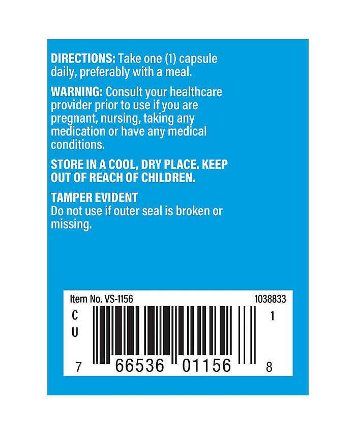 The Vitamin Shoppe PABA (Para-Aminobenzoic Acid) - 500 MG (100 Capsules ...
