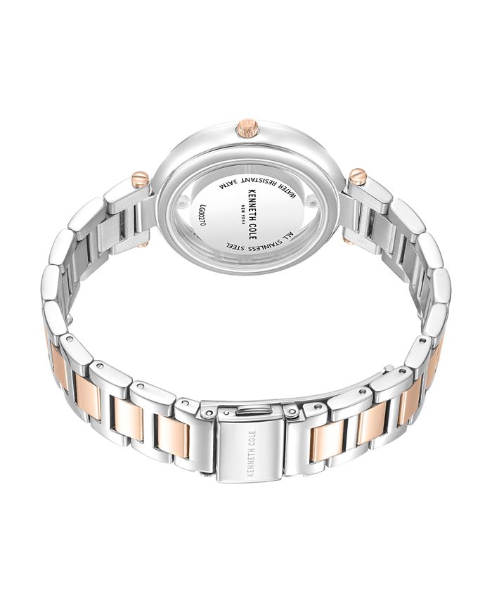 Kenneth Cole New York Women's Quartz Transparency Two-Tone Stainless ...