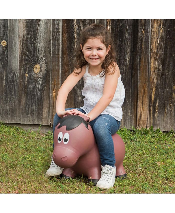 Farm Hoppers Inflatable Bouncing Brown Horse - Macy's