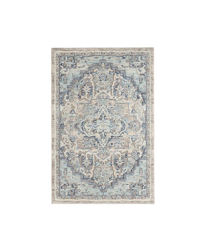 Laura Ashley Randy Turkish Mystic Chenille Accent Rug, 40" x 60" - Macy's