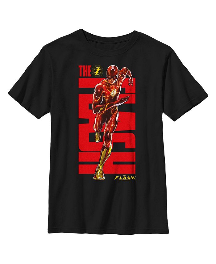 DC Comics Boy's The Flash Bold Red Logo Superhero Child T-Shirt - Macy's