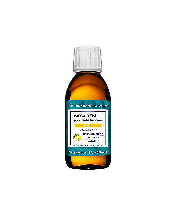 The Vitamin Shoppe Omega-3 Fish Oil - EPA 800 MG/DHA 500 MG - Supports Cardiovascular, Brain ...