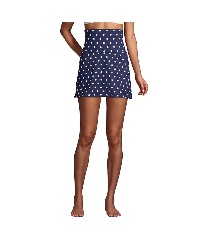Lands' End Women's Tummy Control Ultra High Waisted Modest Swim Skirt ...