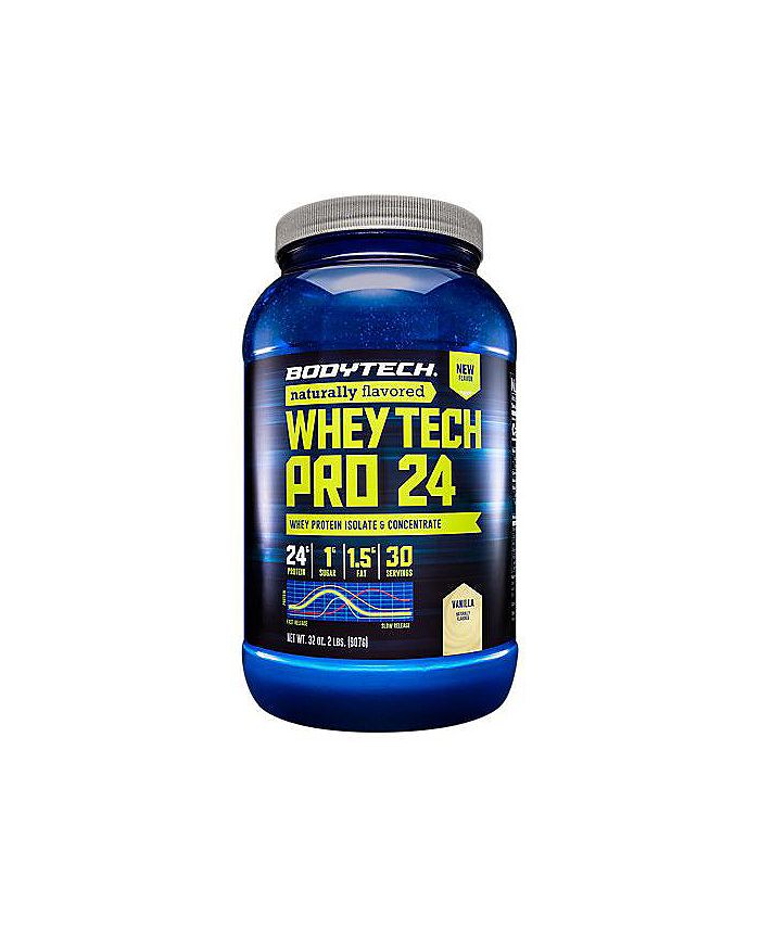 BodyTech Naturally Flavored Whey Tech Pro 24 Whey Protein Isolate ...