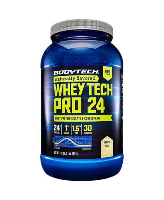 Naturally Flavored Whey Tech Pro 24 Whey Protein Isolate & Concentrate ...