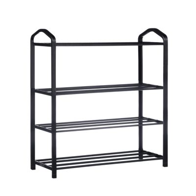 YSOA 4-Tier Stackable Shoe Rack, 12-Pairs Sturdy Shoe Shelf Storage ...