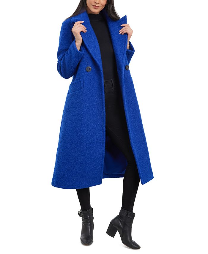 BCBGeneration Women's Double-Breasted Bouclé Coat - Macy's