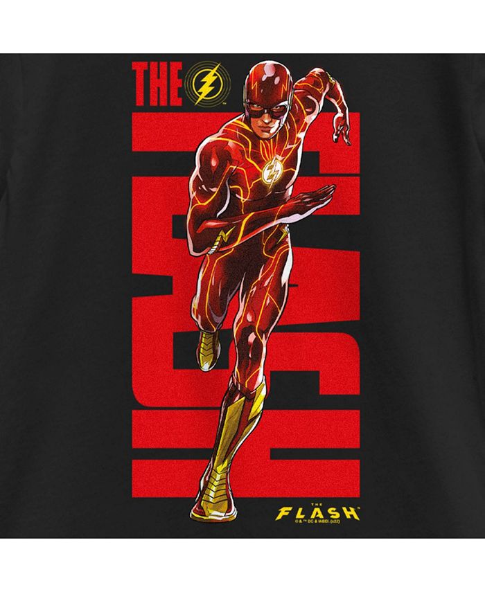 DC Comics Girl's The Flash Speedster Bold Red Logo Child T-Shirt - Macy's