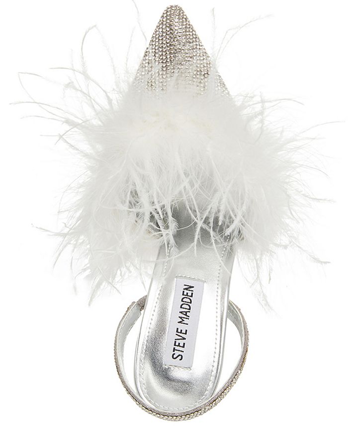 Steve Madden Women's Alexis Pointed-Toe Embellished Slingback Pumps ...