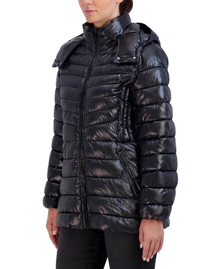 Cole Haan Women's Shine Hooded Packable Puffer Coat - Macy's