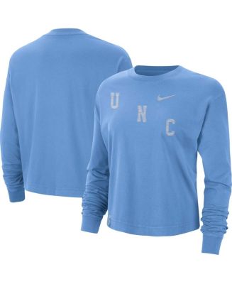 Women's Nike Light Blue North Carolina Tar Heels Boxy Varsity Long ...