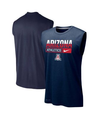 Men's Nike Navy Arizona Wildcats Wordmark Drop Legend Performance Tank ...