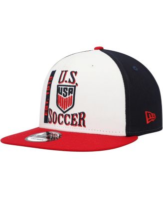 Men's New Era White, Red USMNT Retro Sport 9FIFTY Snapback Hat - Macy's