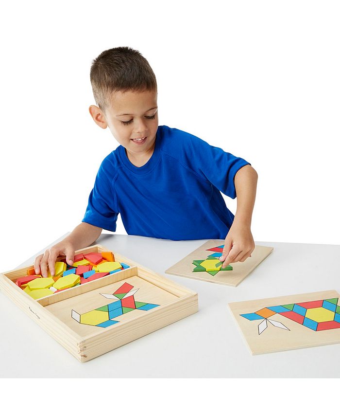 Melissa and Doug Melissa & Doug Pattern Blocks and Boards - Classic Toy ...