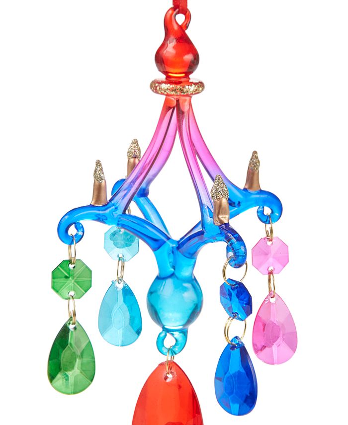 Holiday Lane Electric Gems Rainbow Chandelier Ornament, Created for ...