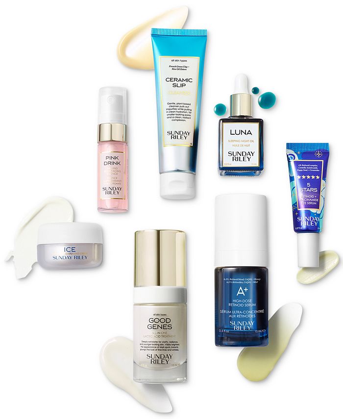 Sunday Riley 7-Pc. Go To Bed With Me Complete Evening Routine Skincare ...
