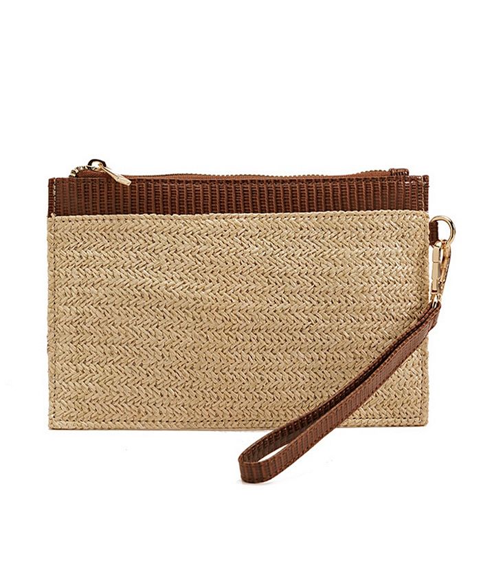 LIKE DREAMS Katherine Straw Small Clutch Wallet - Macy's