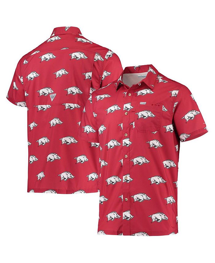Columbia Men's Cardinal Arkansas Razorbacks Super Slack Tide Omni-Shade ...