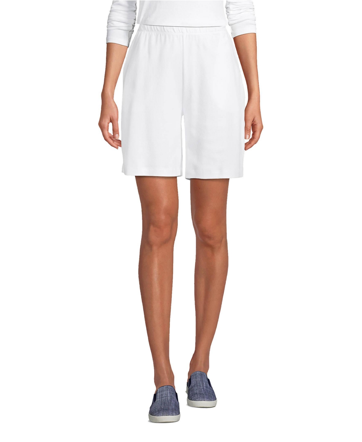 Click here for Lands End Petite Sport Knit High Rise Elastic Wais... prices