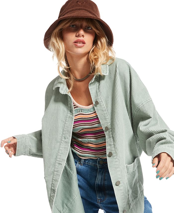Roxy Women's Cotton Kick Back Washed Cord Shacket - Macy's