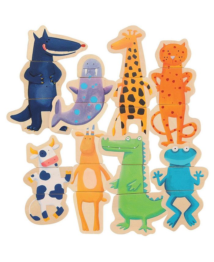 DJECO Magnetic Animal Puzzle Set - 14 Silly Animal Puzzles - Macy's