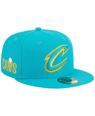 Men's New Era Turquoise Cleveland Cavaliers Breeze Grilled Yellow ...