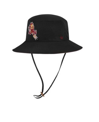 Men's '47 Brand Black Arizona State Sun Devils Panama Pail Bucket Hat ...