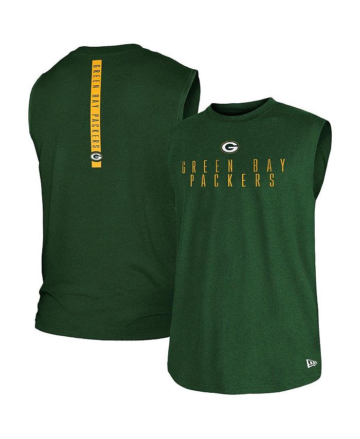 New Era Men's Green Green Bay Packers Team Muscle Tank Top - Macy's