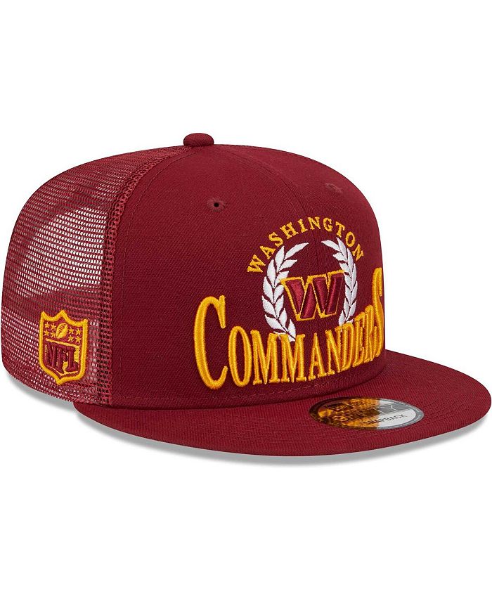 New Era Men's Burgundy Washington Commanders Collegiate Trucker 9FIFTY ...